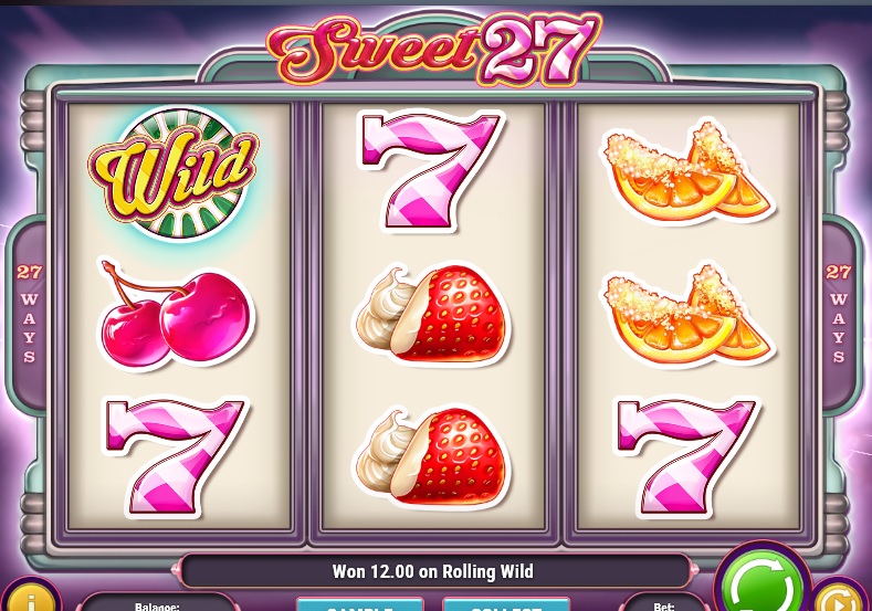 Sweet 27 slot review (Play 'n Go) door CasinoJager.com