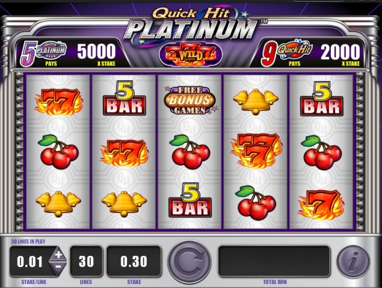 Quick Hit Platinum Triple Blazing 7's gokkast review | CasinoJager.com