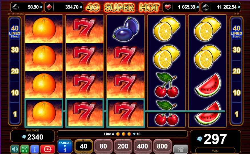 40 Super Hot gokkast review (EGT) door CasinoJager.com