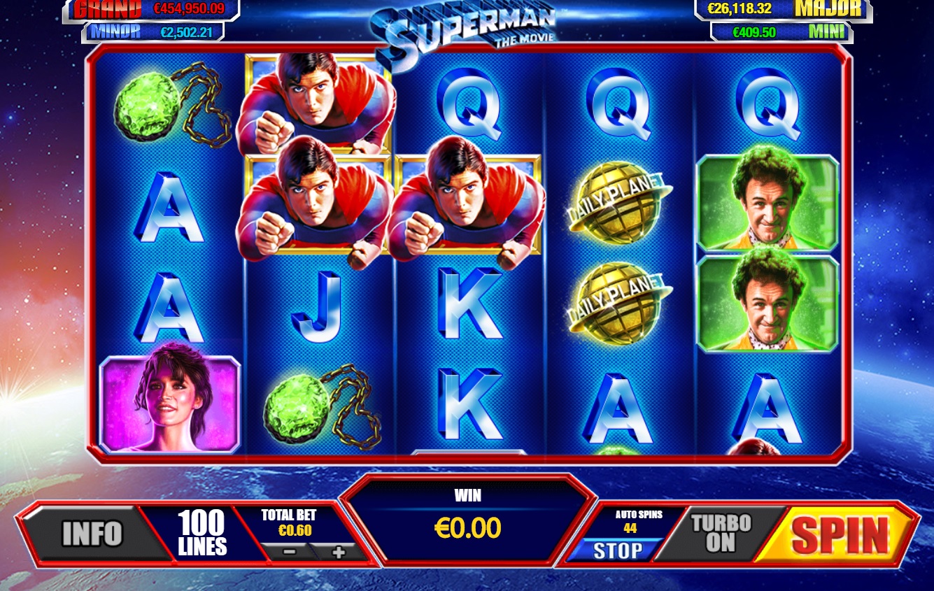 Superman The Movie gokkast review (Playtech) door CasinoJager.com