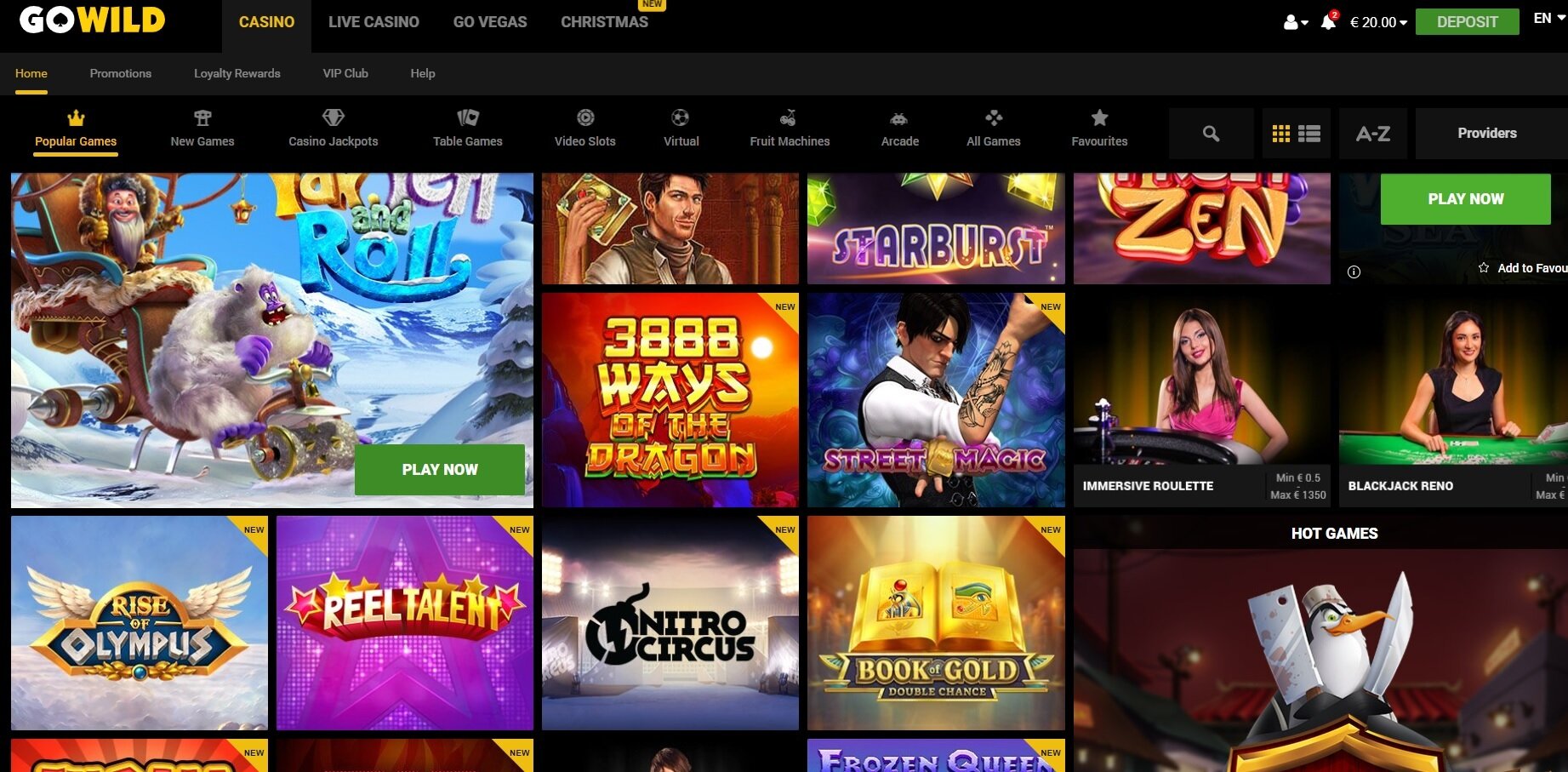 Go Wild Casino review door CasinoJager - Is GoWild betrouwbaar?