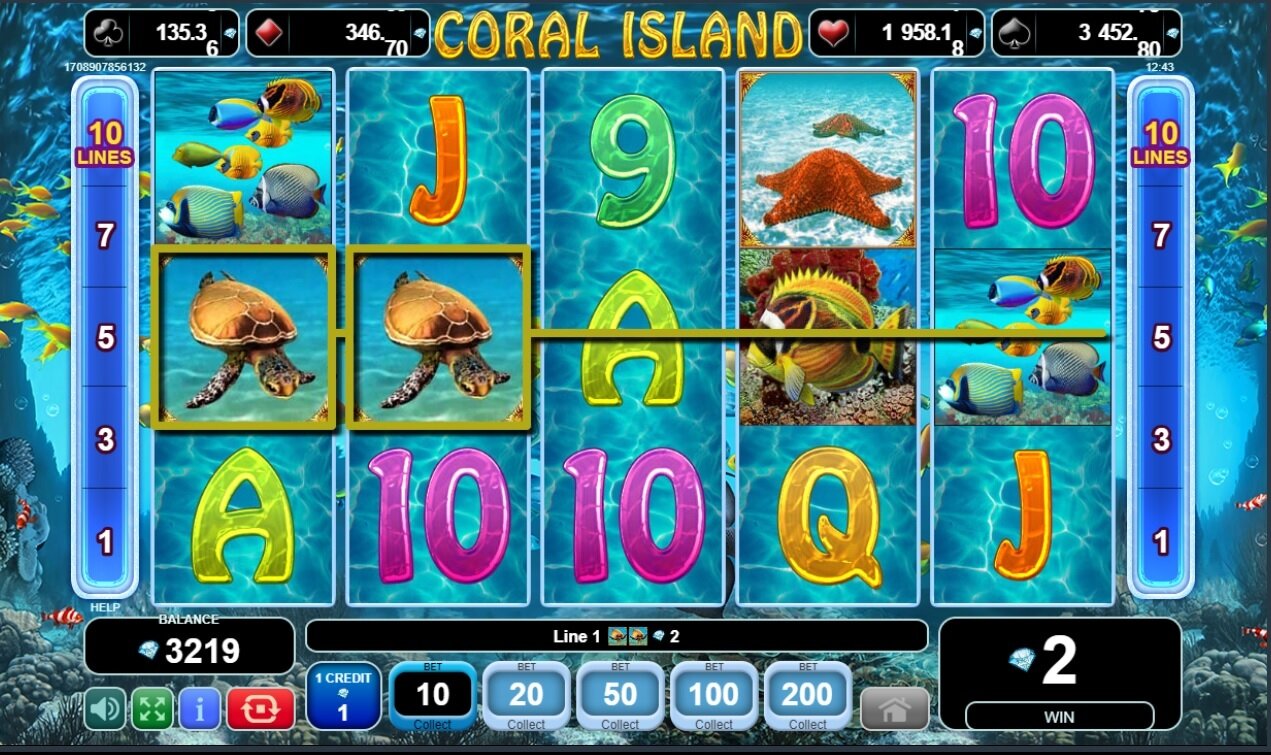 Coral Island gokkast review (EGT) door CasinoJager.com