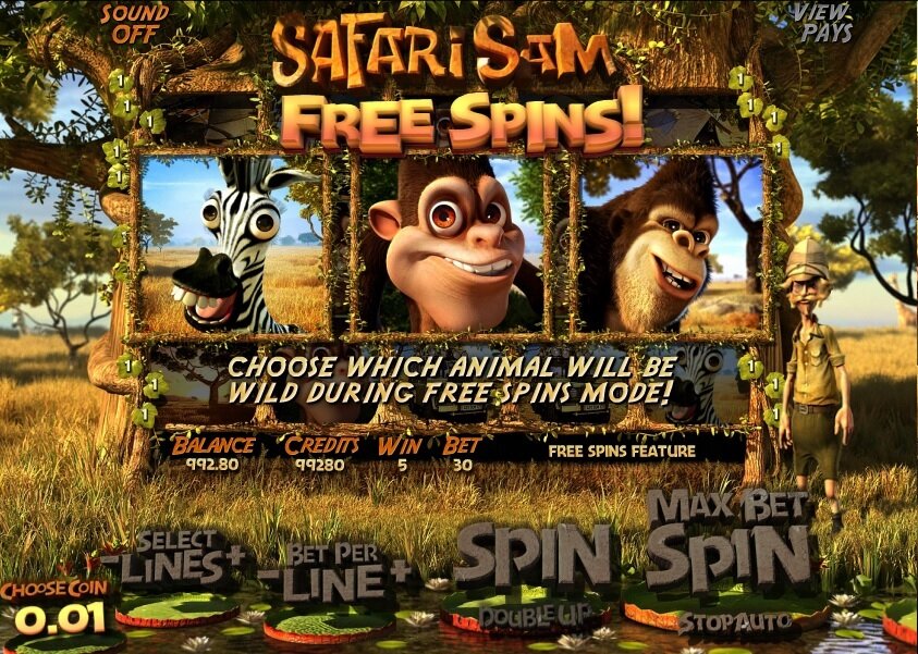 Safari Sam Gokkast Review (Betsoft) door CasinoJager.COM
