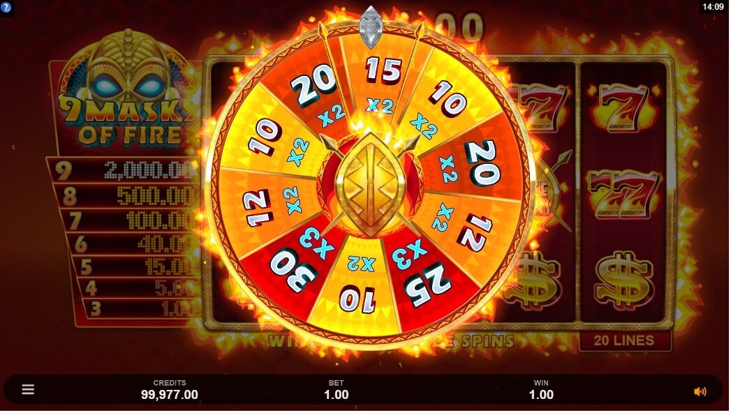 9 Masks of Fire Gokkast Review (MicroGaming) door CasinoJager.COM