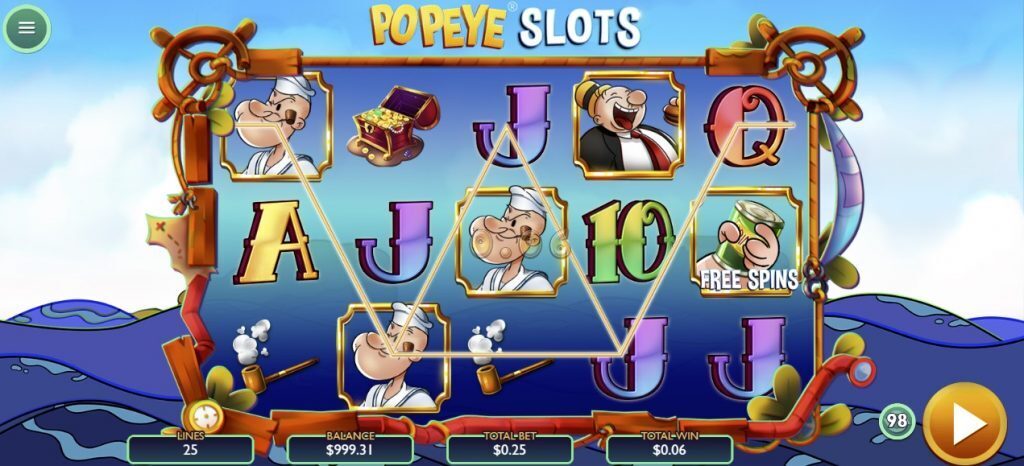 Popeye Slots Gokkast Review (Vibra Gaming) door CasinoJager.COM